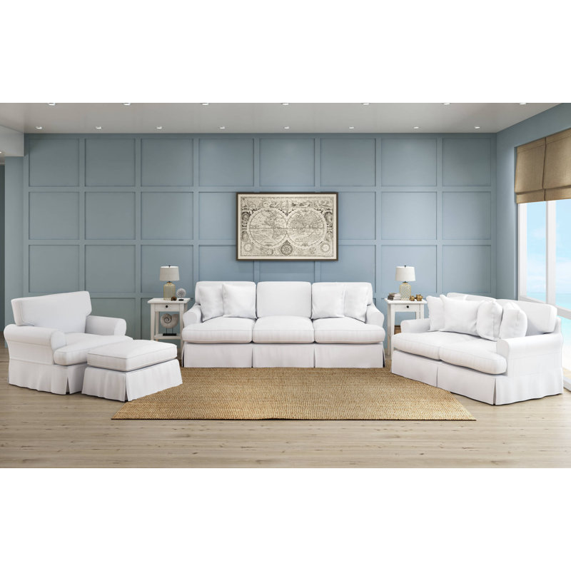 Slipcovered loveseat sofa store